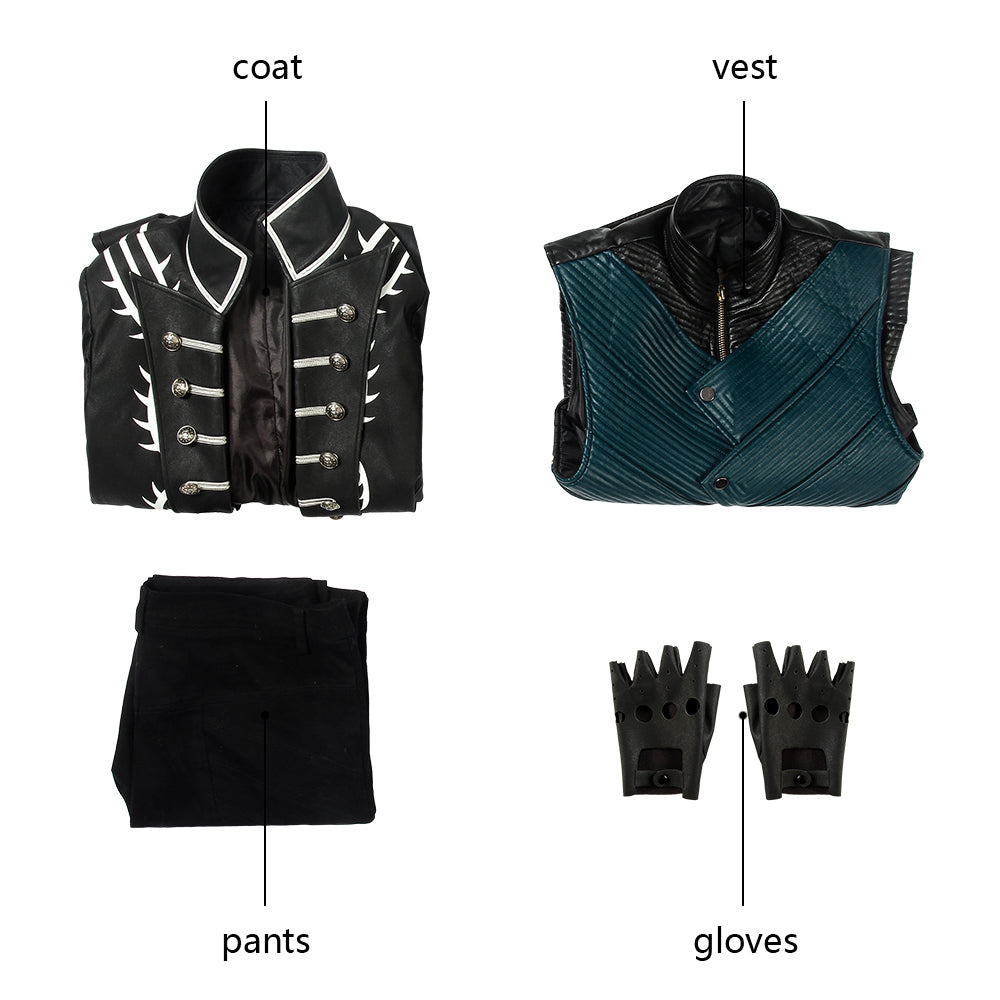 Devil May Cry Vergil Cosplay Costume | Gaming Outfit – Ace Cosplay