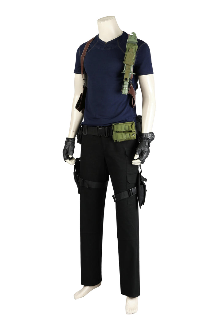 Resident Evil 4 Remake Leon S. Kennedy Cosplay Costume | Gaming Outfit ...