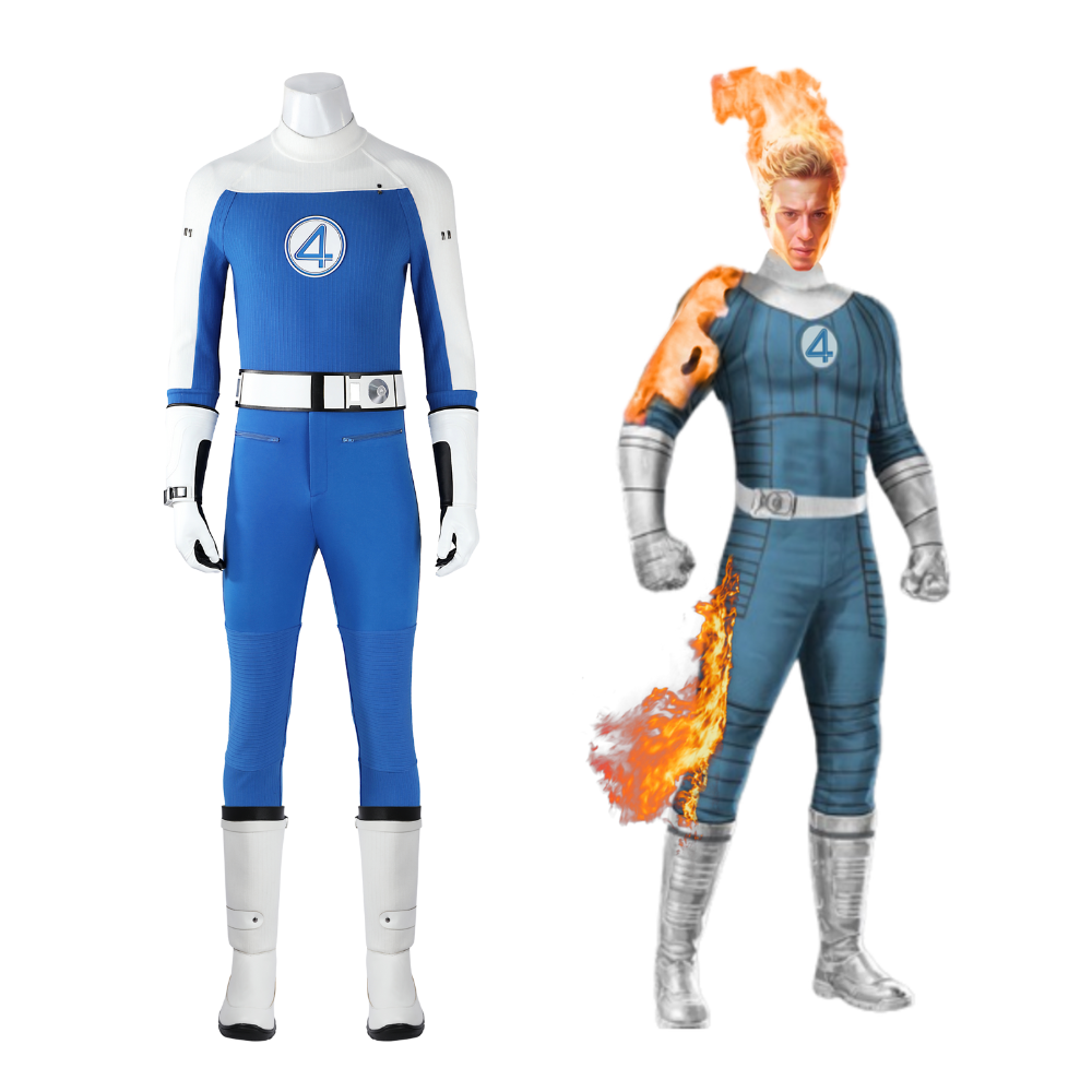 Fantastic Four Human Torch Custom Cosplay Costume | Marvel Outfit – Ace ...