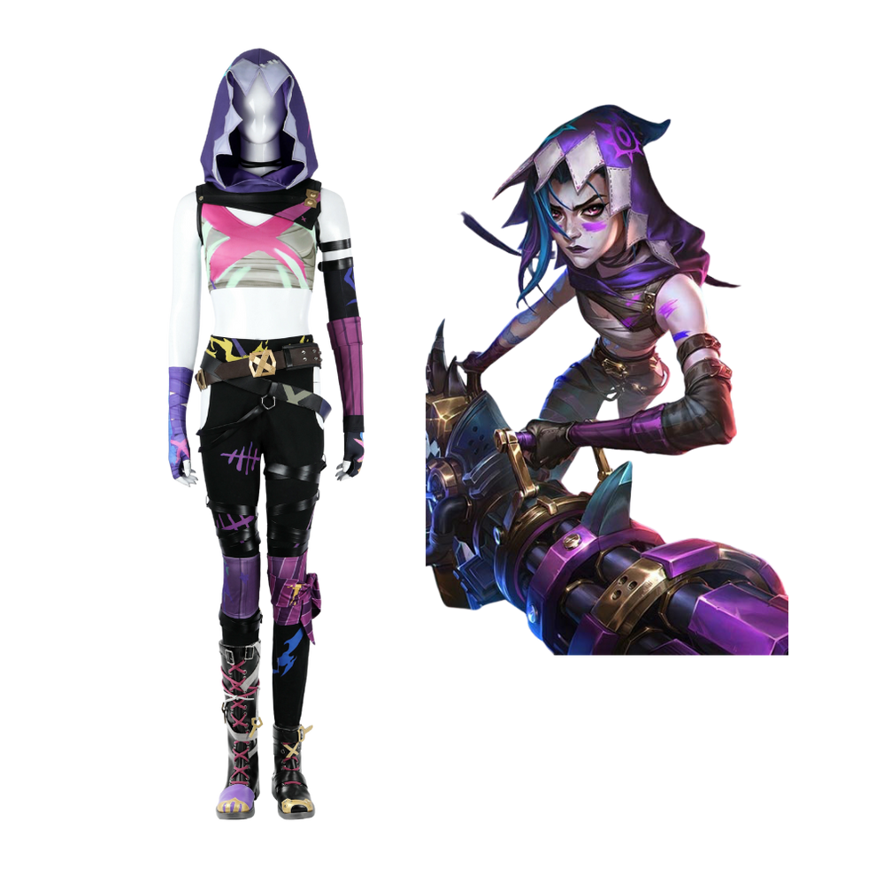 Arcane League of Legends Jinx Cosplay Costume | Gaming Outfit – Ace Cosplay