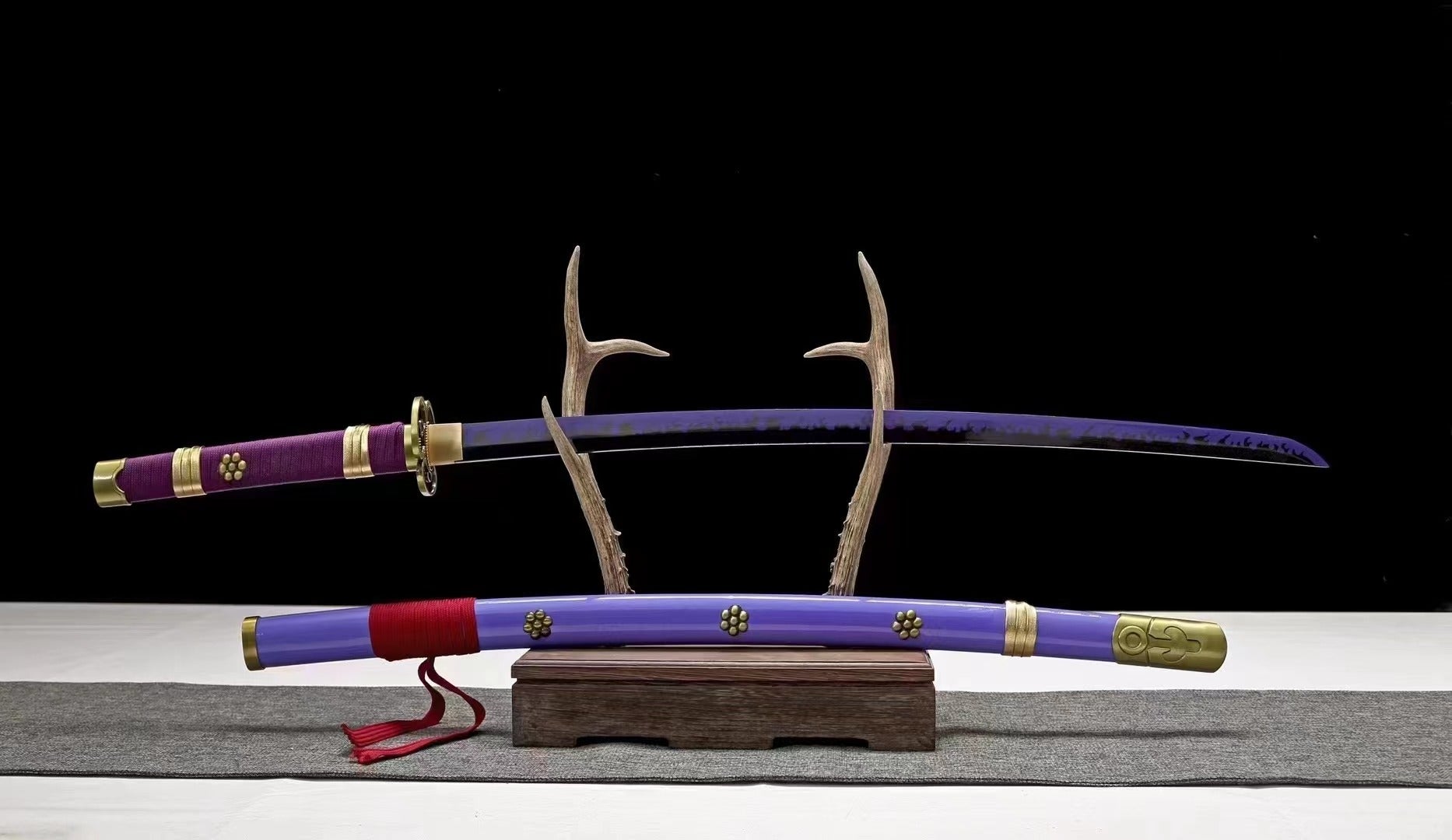 1:1 Replica Roronoa Zoro Worn Purple Enma Katana | One Piece Sword ...