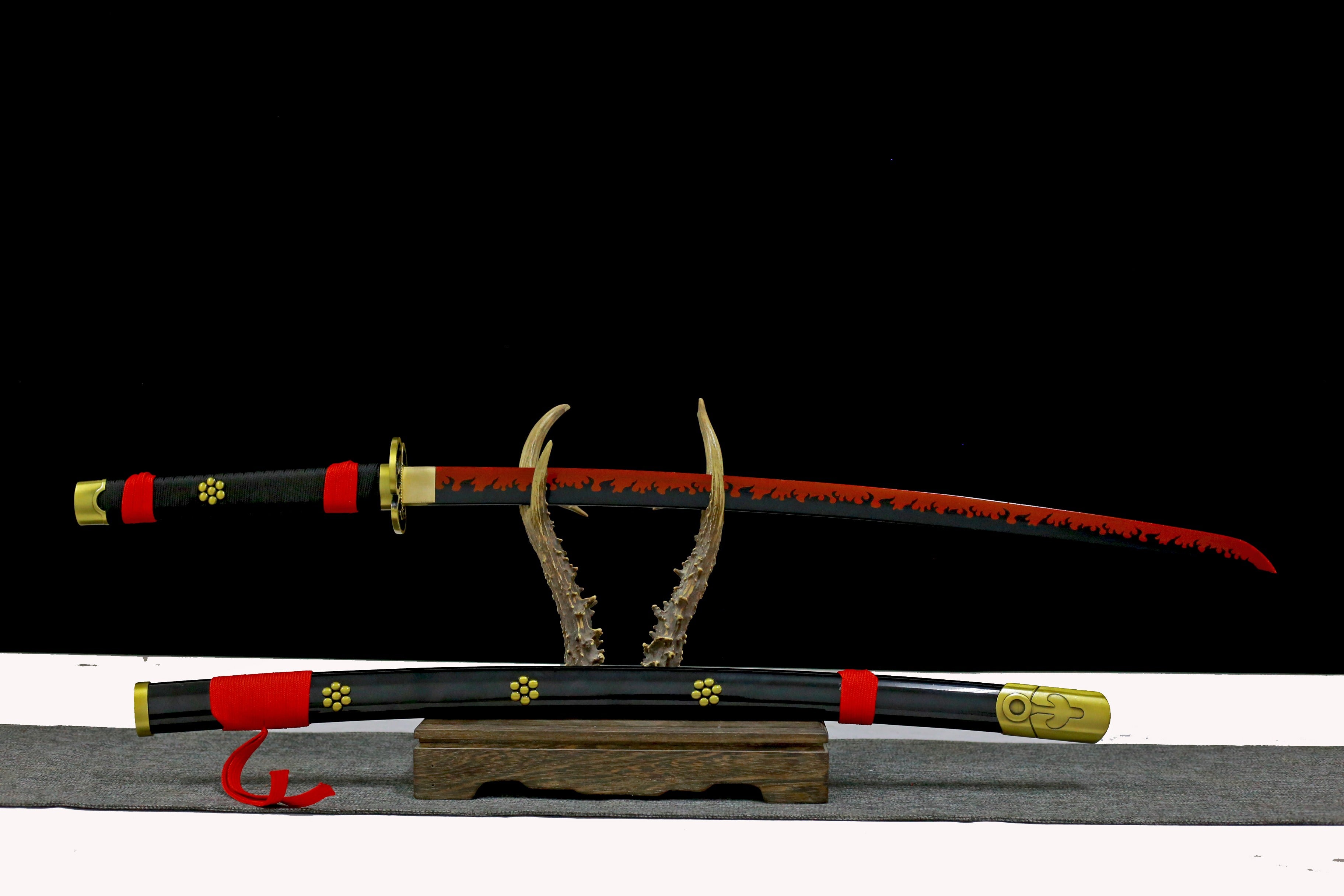 1:1 Replica Roronoa Zoro Worn Black Enma Katana | One Piece Sword – Ace ...