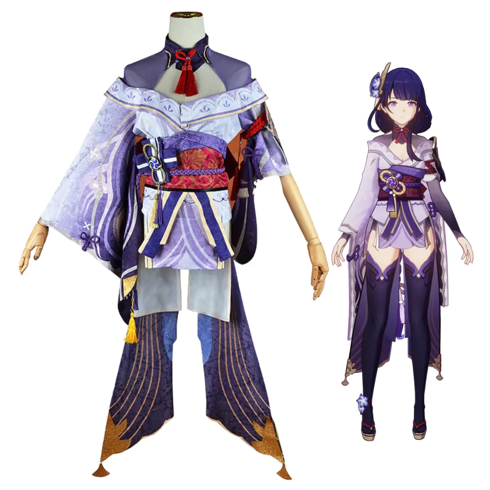 Genshin Impact Raiden Shogun Cosplay Costume | Gaming Outfit – Ace Cosplay